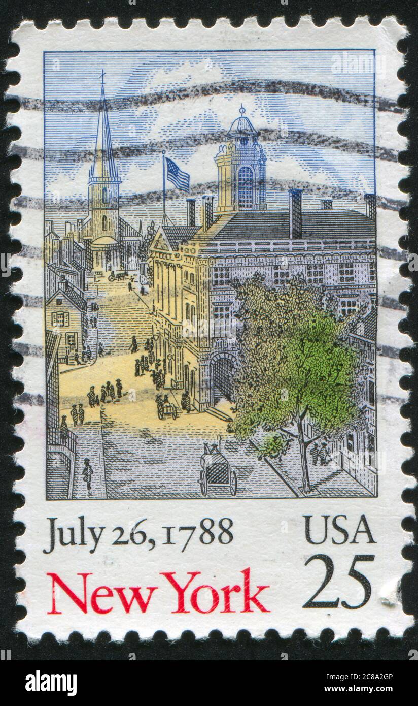 UNITED STATES - CIRCA 1988: stamp printed by United States of America ...