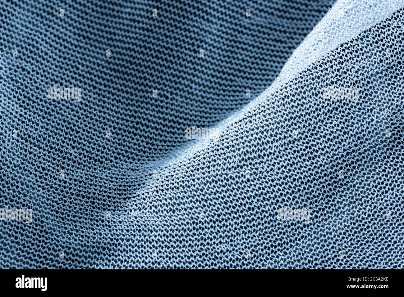 Macro photo of blue finely woven mesh Stock Photo - Alamy