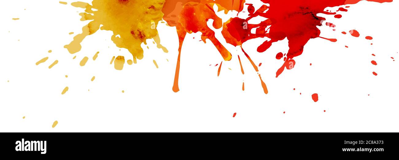 Abstract watercolor background with splash hand-painted. Stain artistic ...