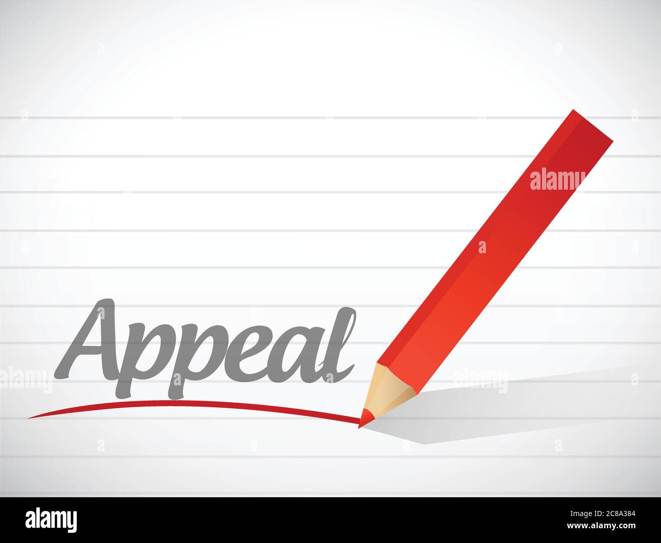 Word appeal written on a white piece of paper Stock Vector Image & Art ...