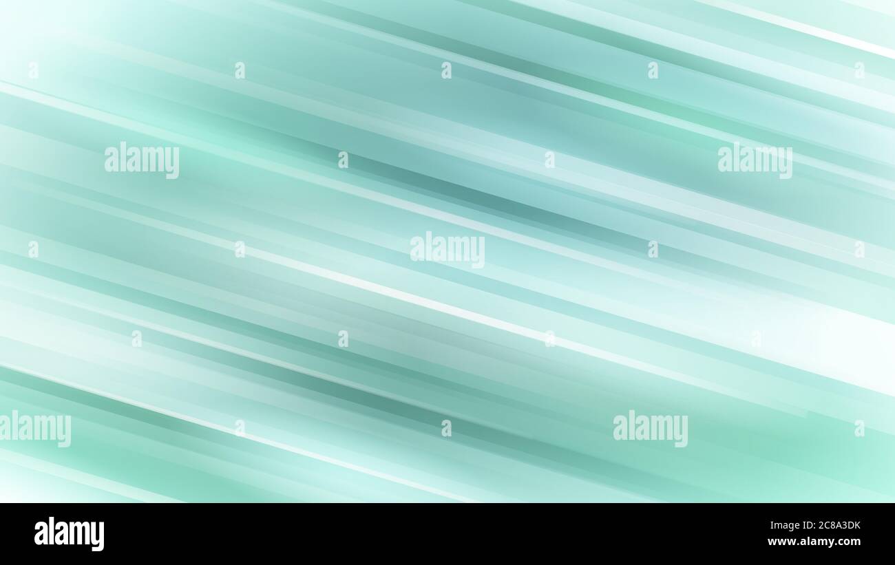 Abstract background with diagonal lines in light turquoise colors Stock ...