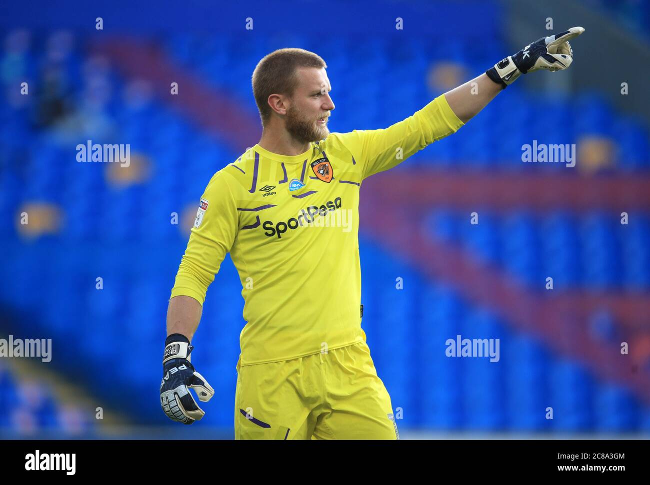 Hull City goalkeeper George Long during the Sky Bet Championship match ...