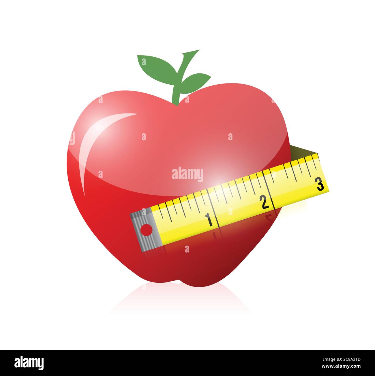 Food tape measure Stock Vector Images - Alamy