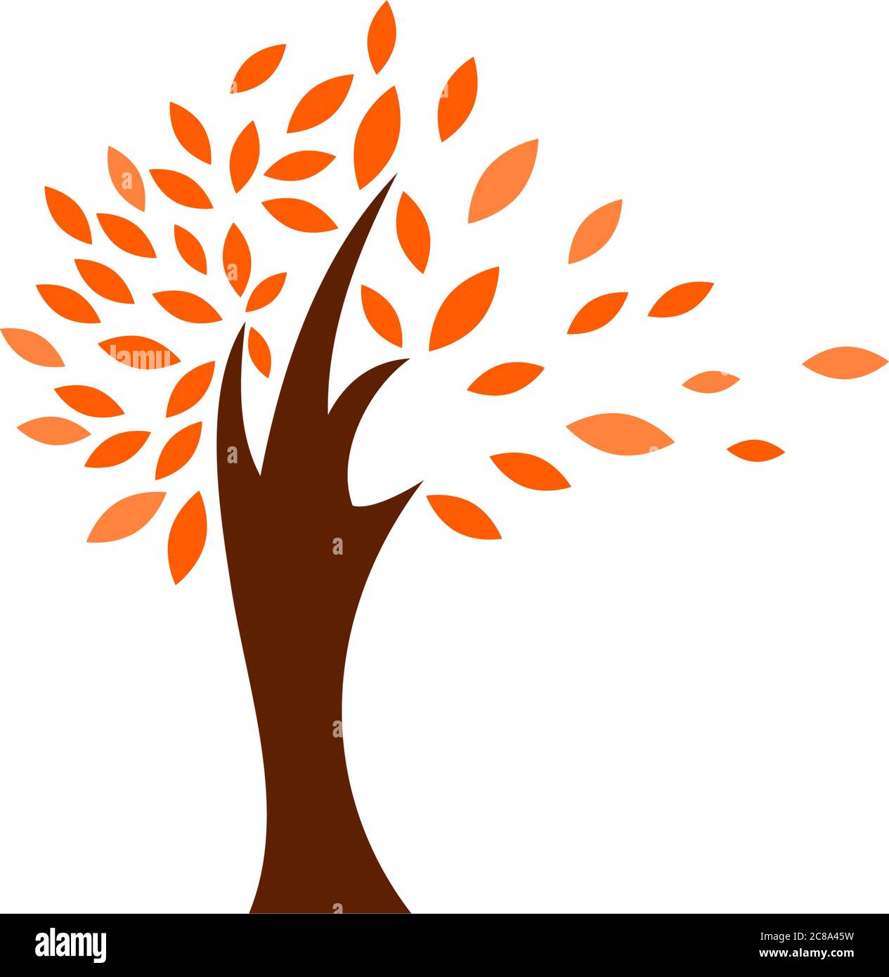 Wallpaper fall tree Cut Out Stock Images & Pictures - Alamy