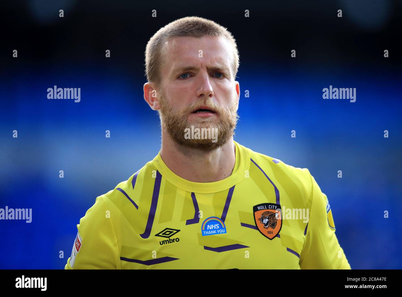 Hull City goalkeeper George Long during the Sky Bet Championship match ...