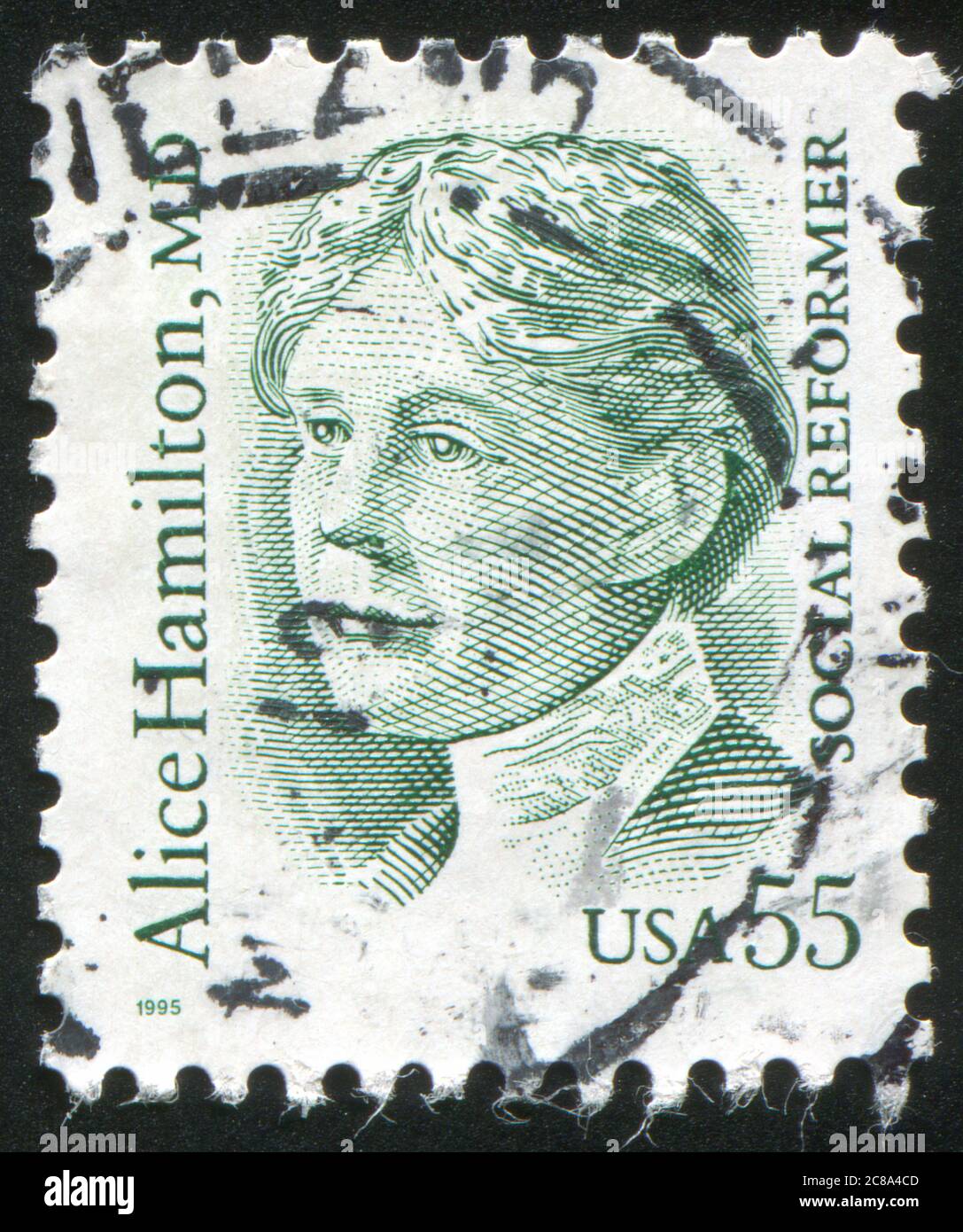 UNITED STATES - CIRCA 1995: stamp printed by United states, shows Alice ...