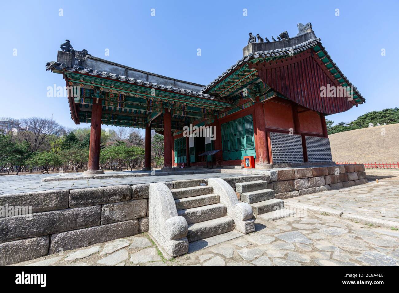 The tomb of King Jungjong and T-shaped shrine, Seolleung and Jeongneung ...
