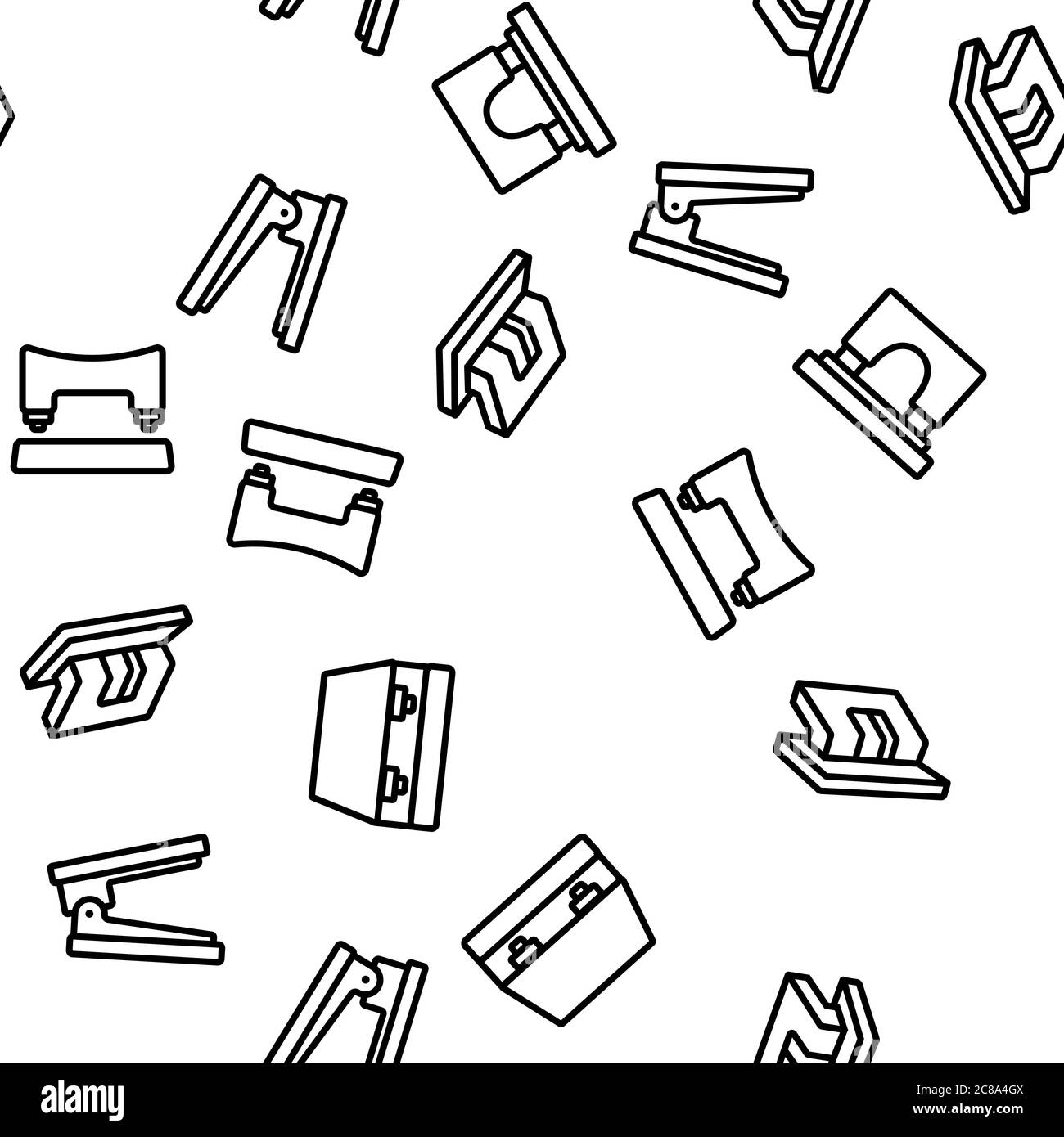 Hole Puncher Tool Vector Seamless Pattern Stock Vector Image & Art - Alamy