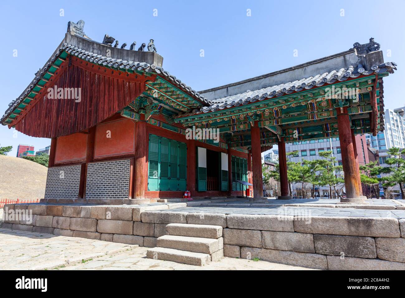 The tomb of King Jungjong and T-shaped shrine, Seolleung and Jeongneung ...