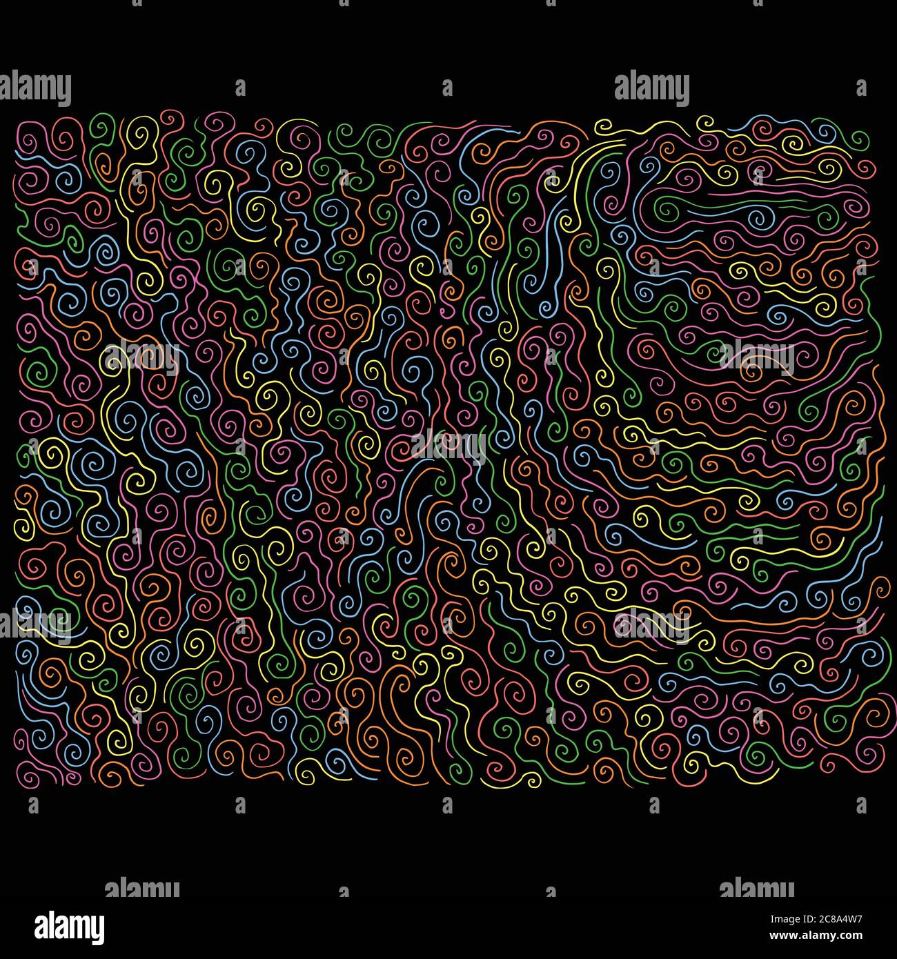 Neon waves wallpaper pattern Stock Vector Image & Art - Alamy