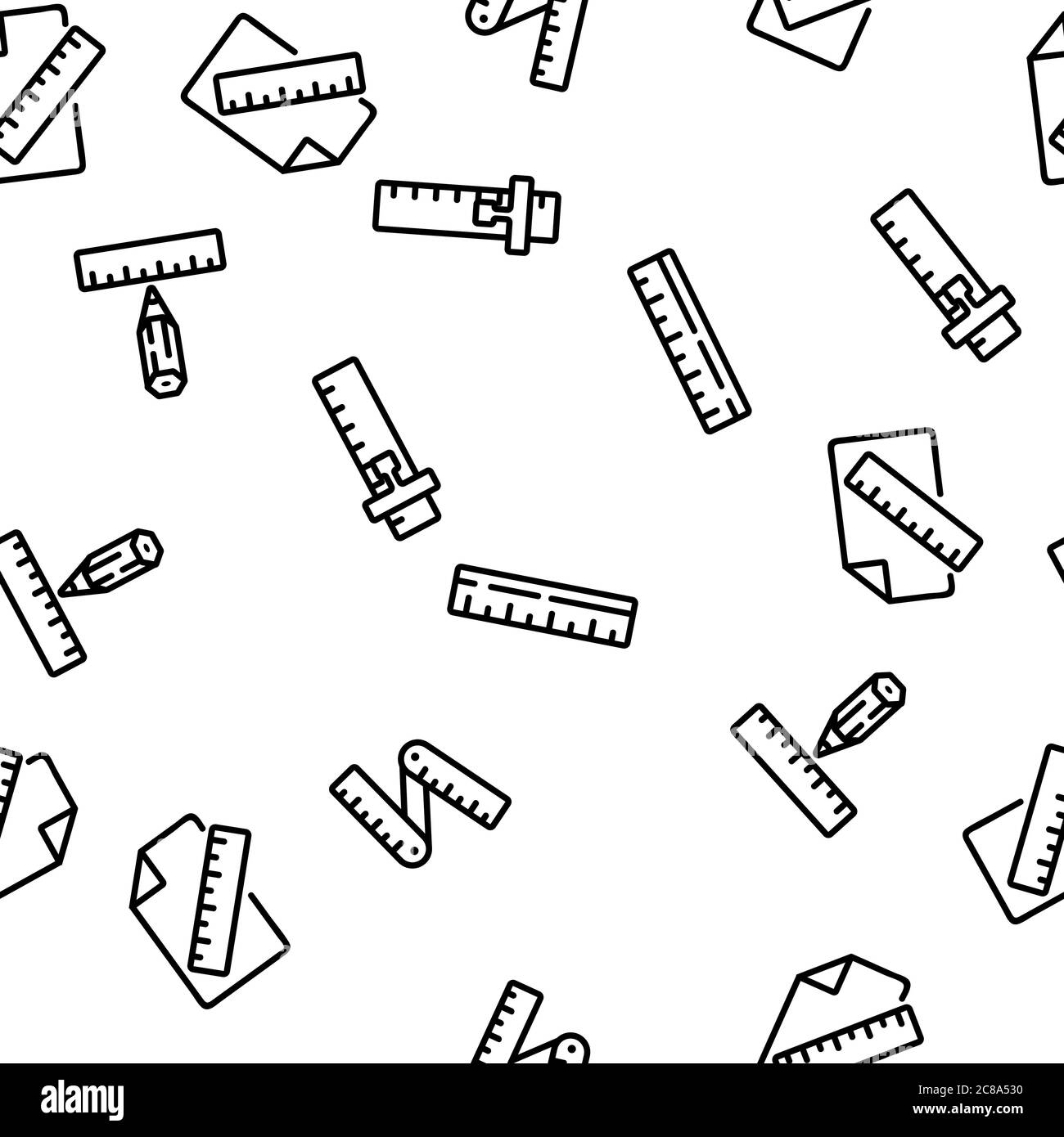 Triangular meter ruler Stock Vector Images - Alamy