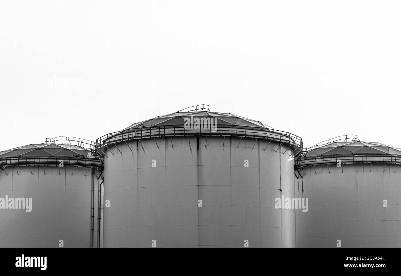 Three storage tanks hi-res stock photography and images - Alamy
