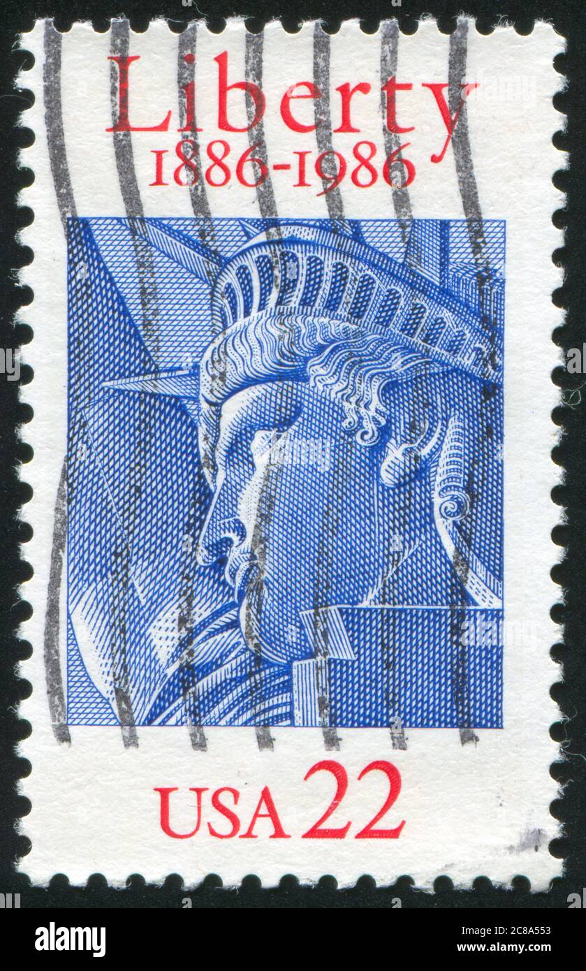 Stamp statue of liberty letter hi-res stock photography and images - Alamy