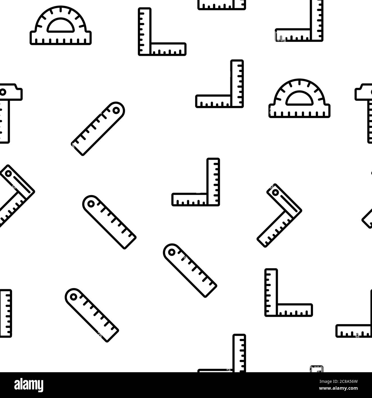 Ruler Measuring Tool Vector Seamless Pattern Stock Vector Image & Art ...