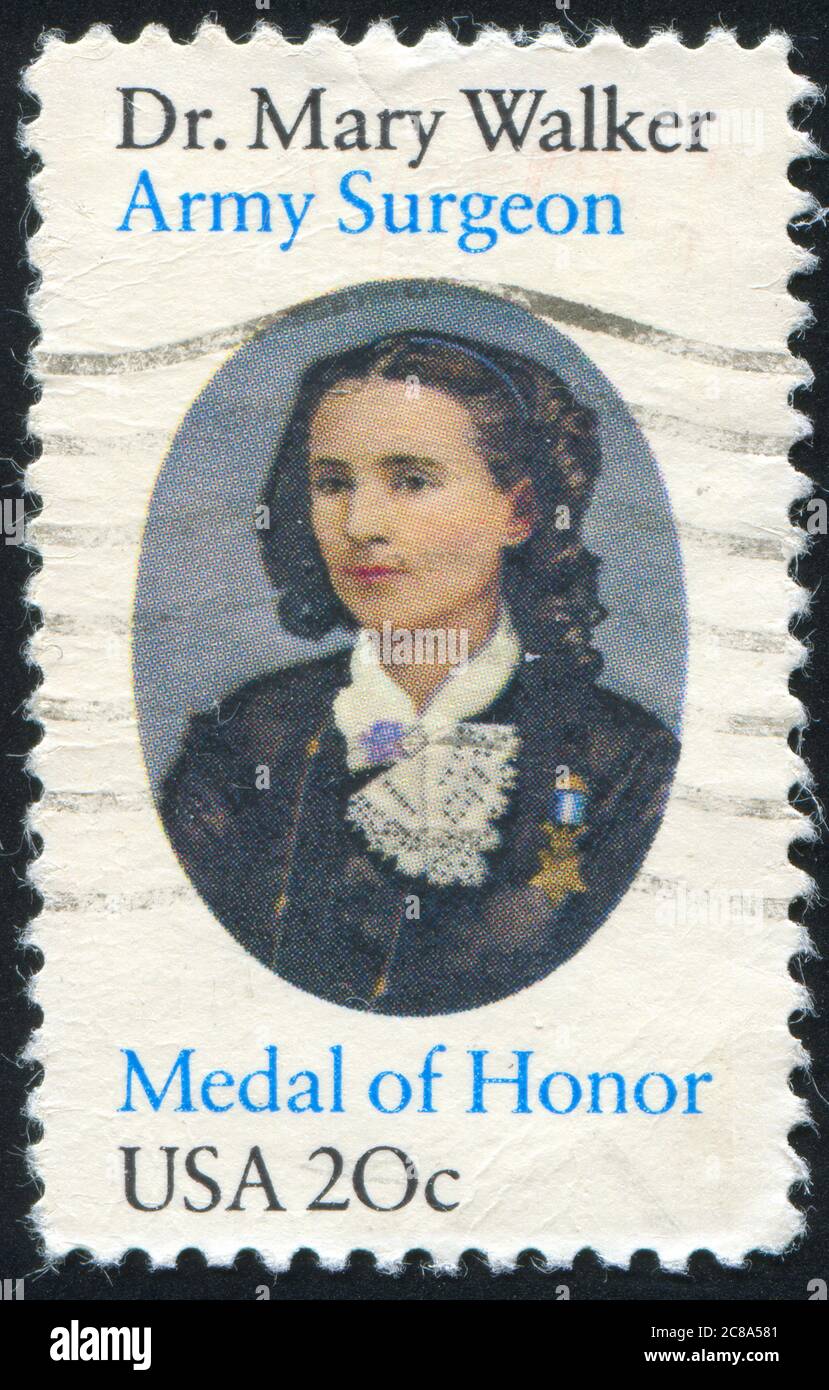 UNITED STATES - CIRCA 1982: stamp printed by United states, shows Mary ...