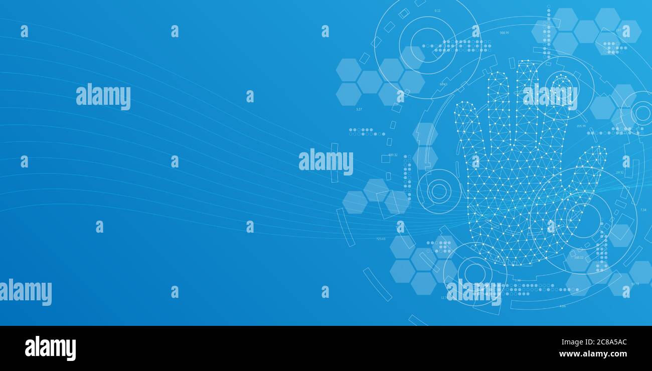 Identification confirmation that can be scanned by hand Stock Vector ...
