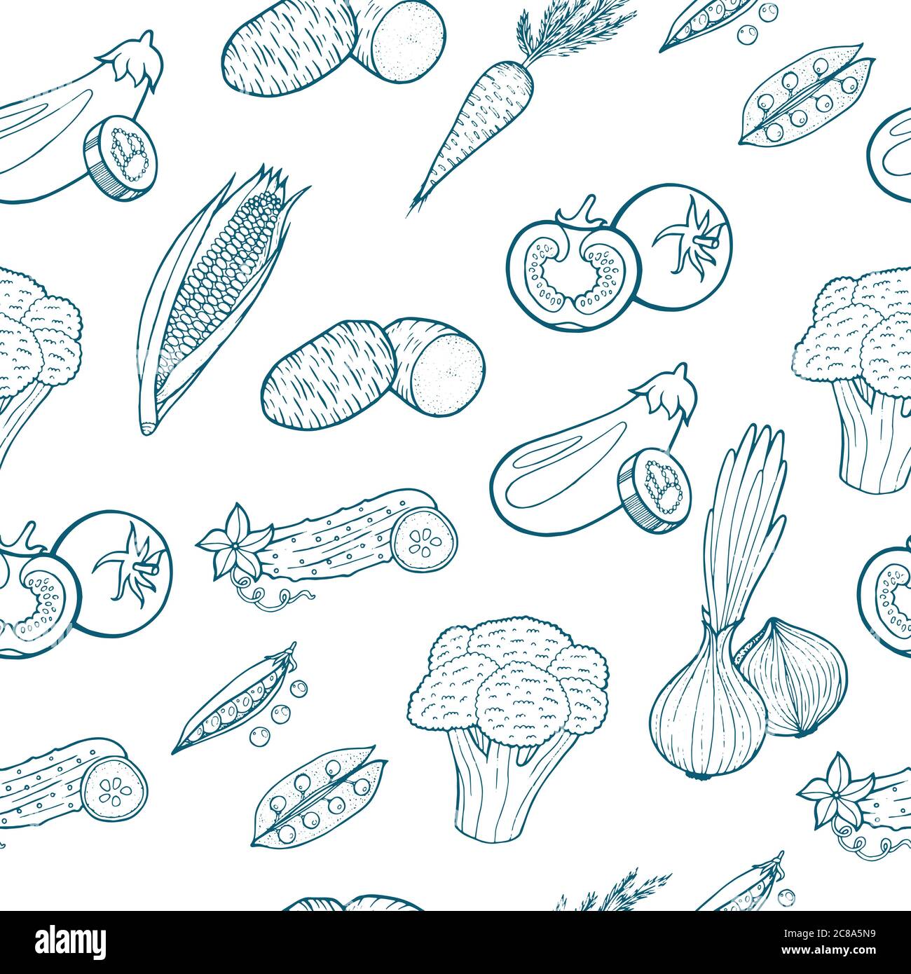 Blue onion pattern Stock Vector Images - Alamy