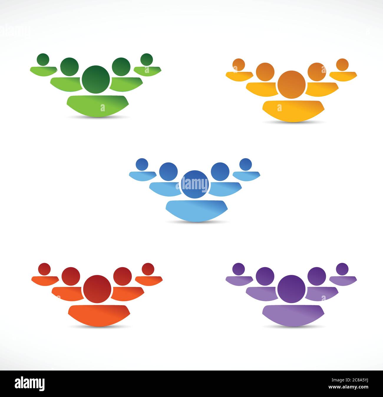 Business teams over head Stock Vector Images - Alamy