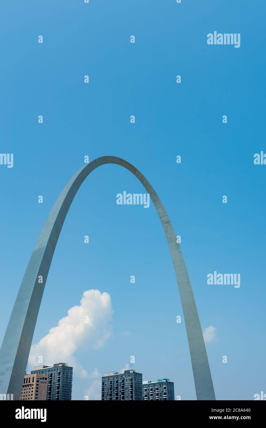 St Louis USA - September 2 2015; stunning Gateway Arch St Louis arches ...