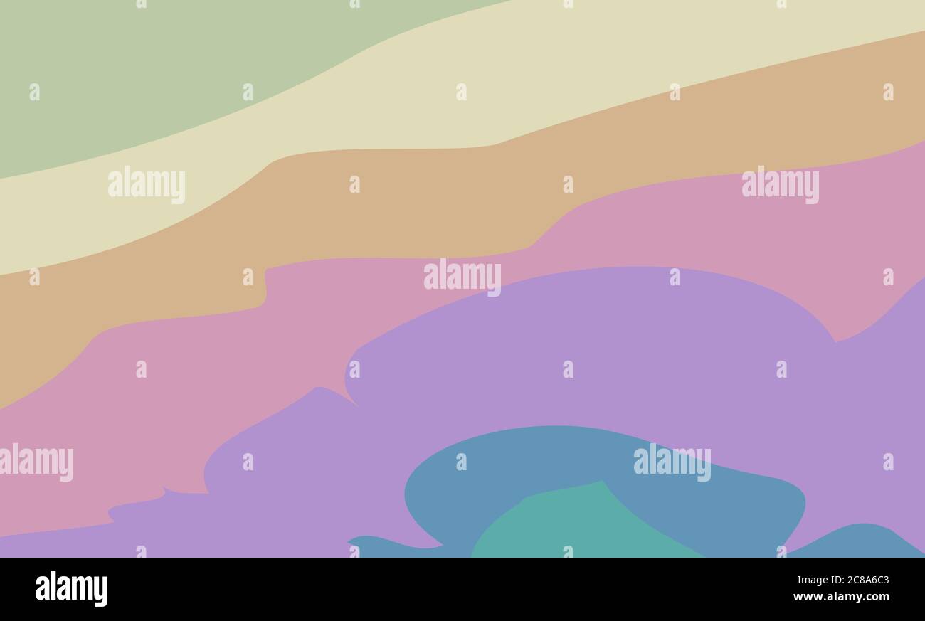 Abstract background with multicolored drawing. Modern art. Horizontal ...