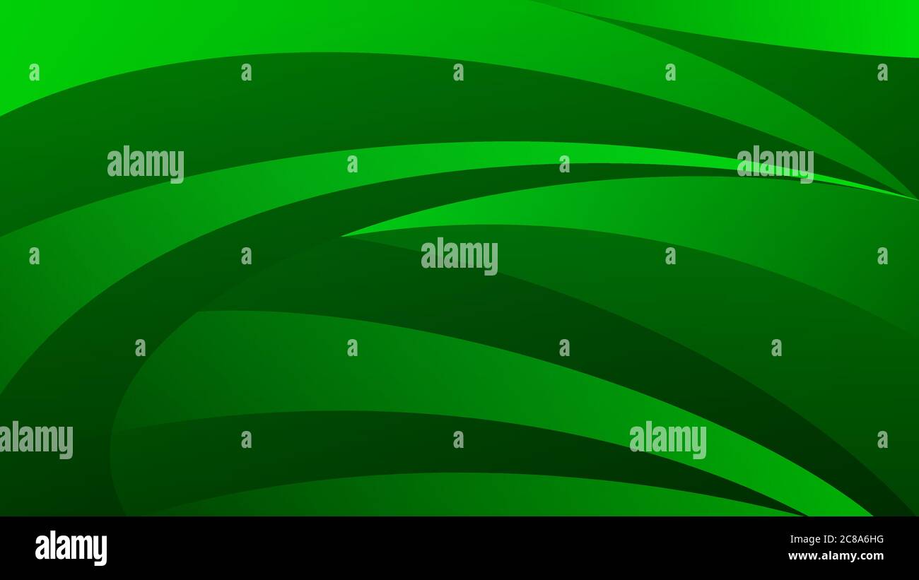 Abstract background of curved lines in green colors Stock Vector Image ...