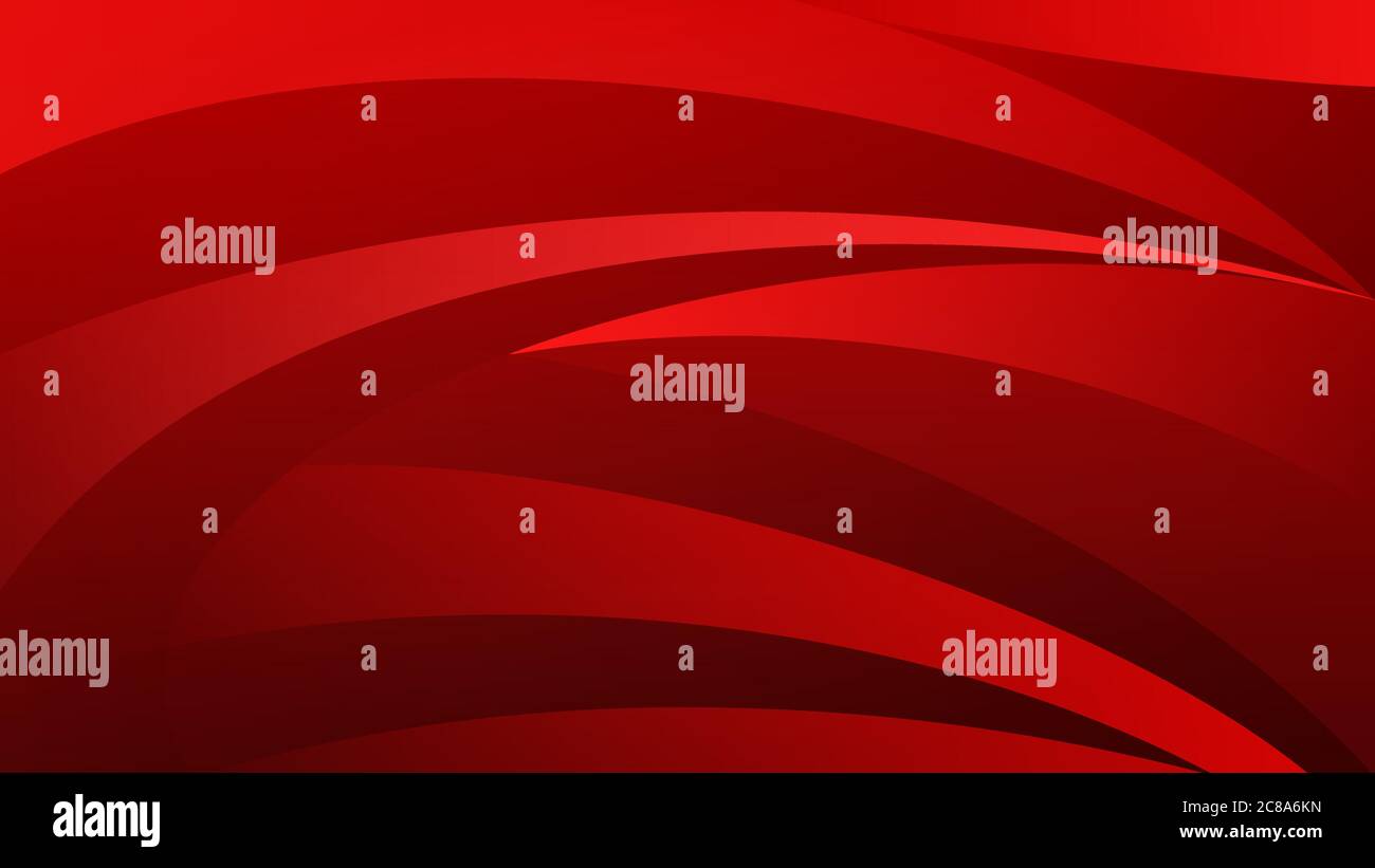Abstract background of curved lines in red colors Stock Vector Image ...