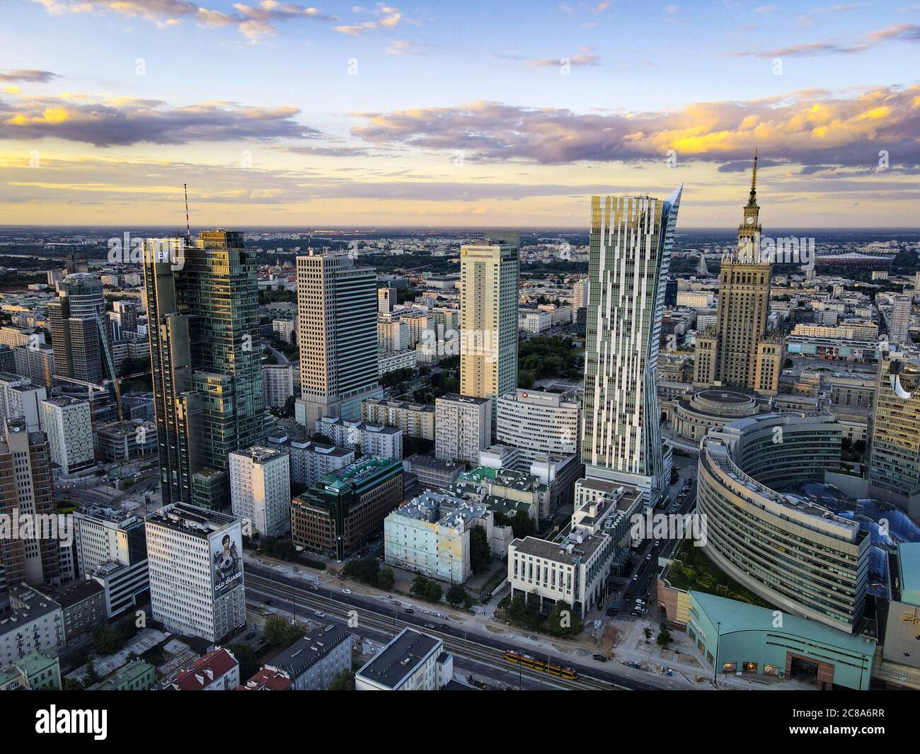 The Rondo 1 building with the Ernst and Young (EY) logo is seen along ...
