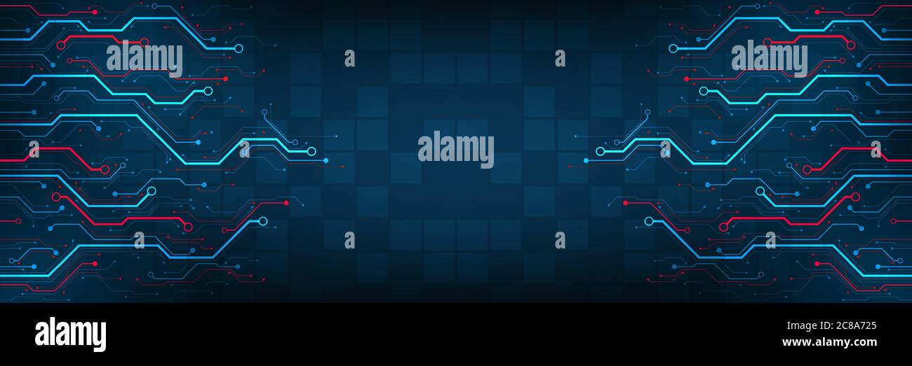 Vector technology in electronic circuit design Stock Vector Image & Art ...