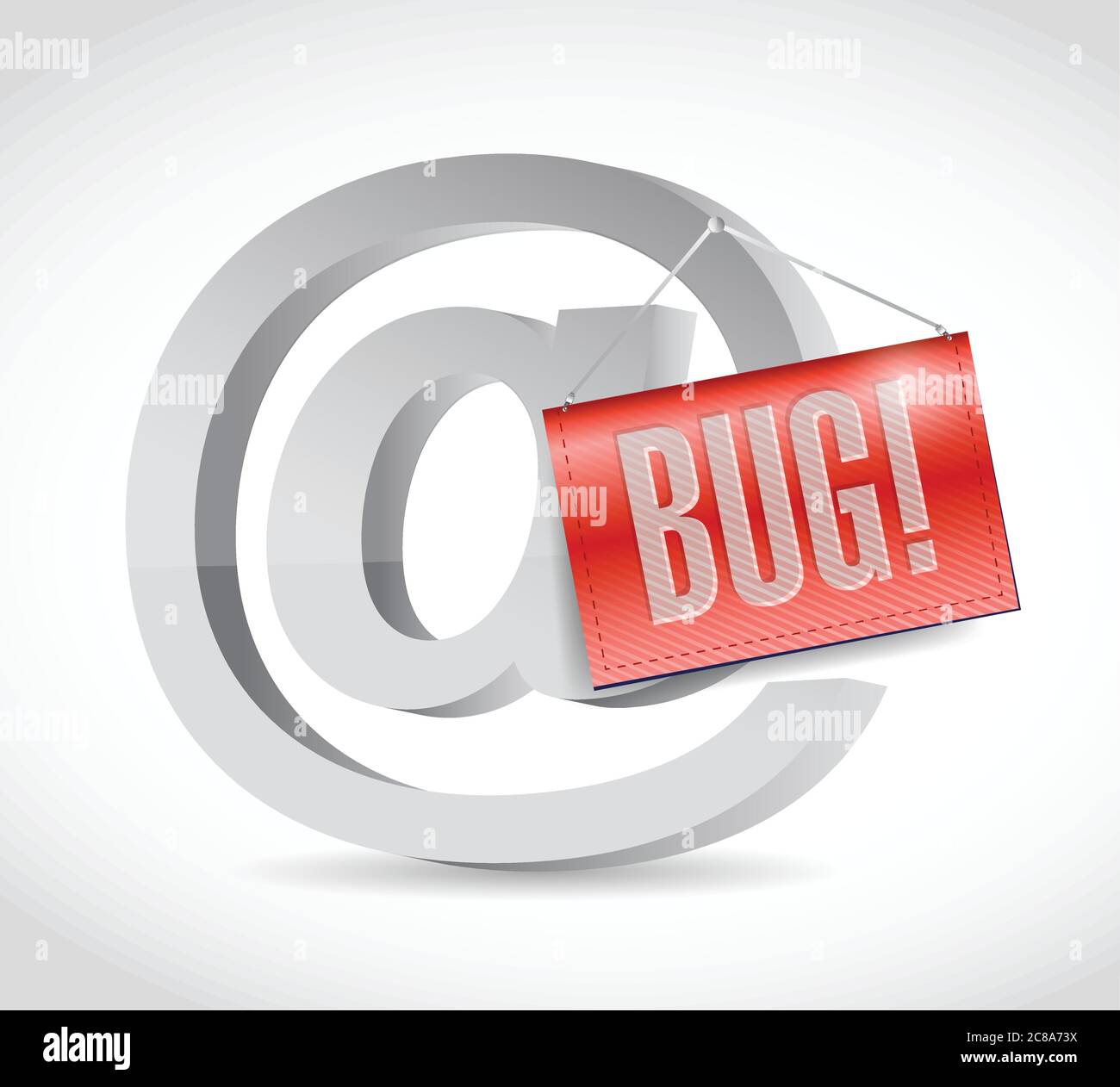 At internet bug sign illustration design over a white background Stock ...