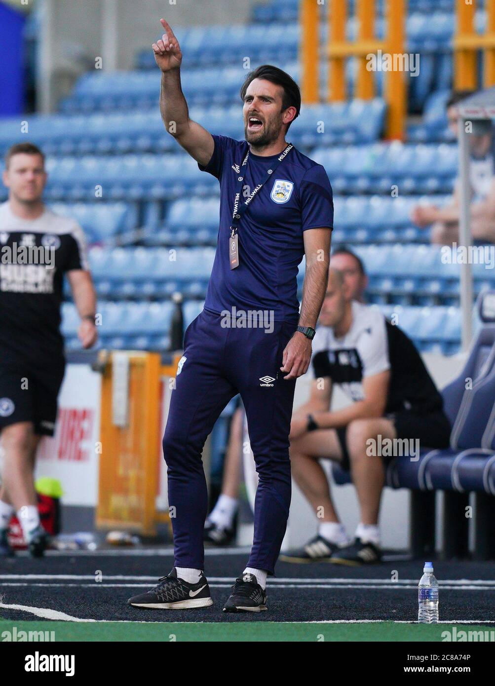 London, UK. 22nd July, 2020. Huddersfield Town caretaker manager Danny ...