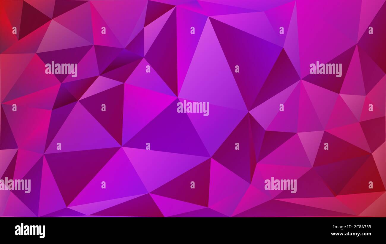 Abstract polygonal background of many triangles in purple colors Stock ...