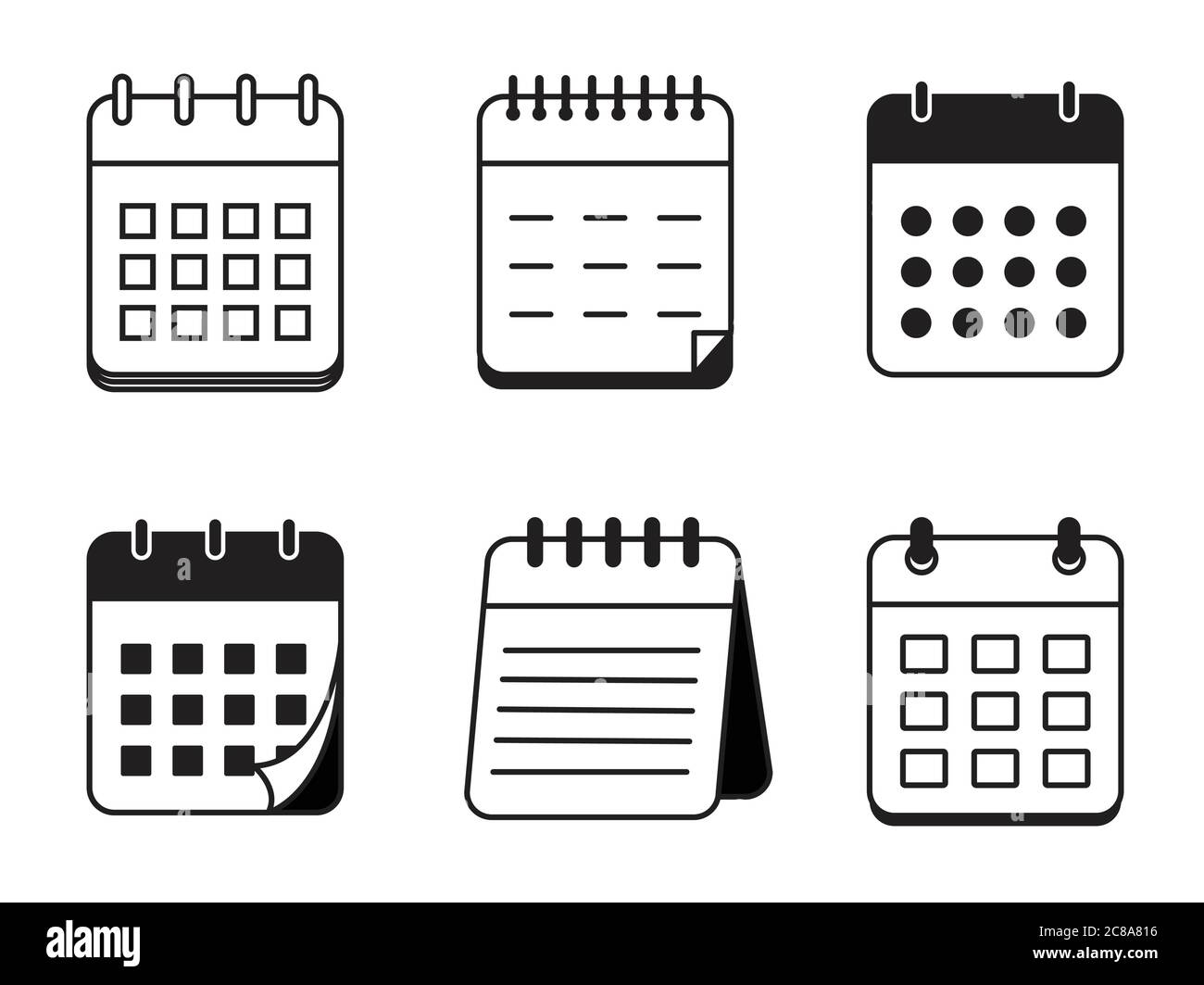 Calendar pictogram hi-res stock photography and images - Alamy