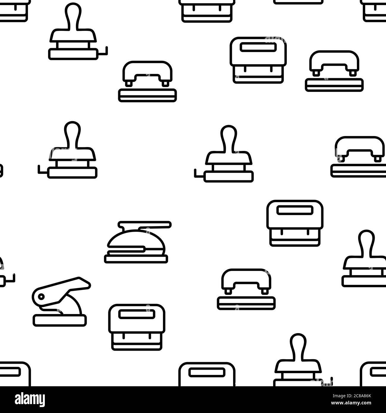 Hole Puncher Tool Vector Seamless Pattern Stock Vector Image & Art - Alamy