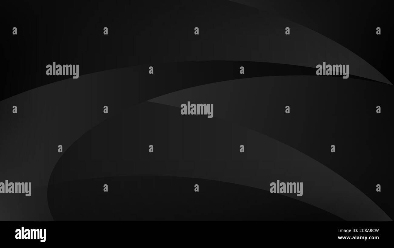 Abstract background of curved lines in black colors Stock Vector Image ...