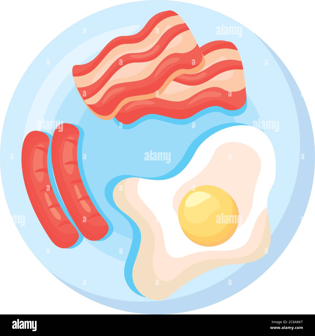 Food bacon detail Stock Vector Images - Alamy