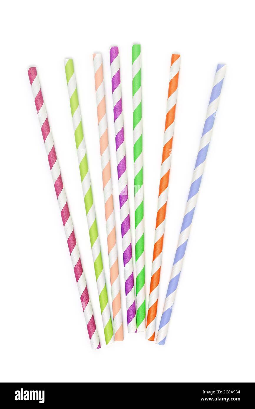 Paper drinking straws on hi-res stock photography and images - Alamy