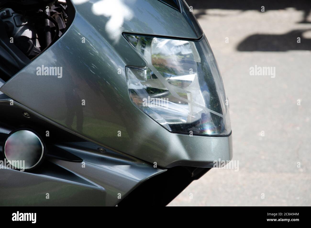 Close up of a high power chopper bike Stock Photo - Alamy