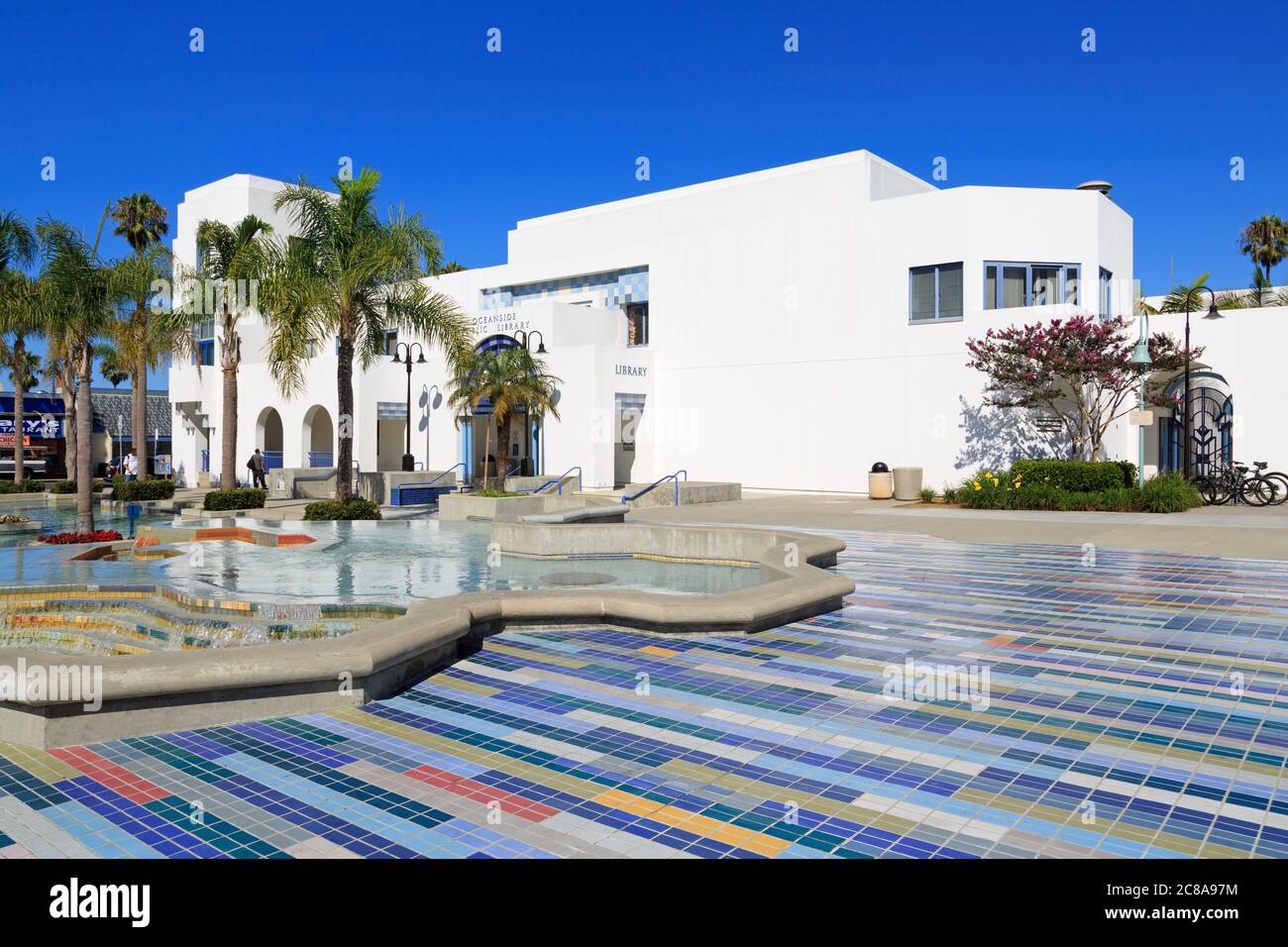 Library in the Civic Center,Oceanside, California,USA Stock Photo - Alamy