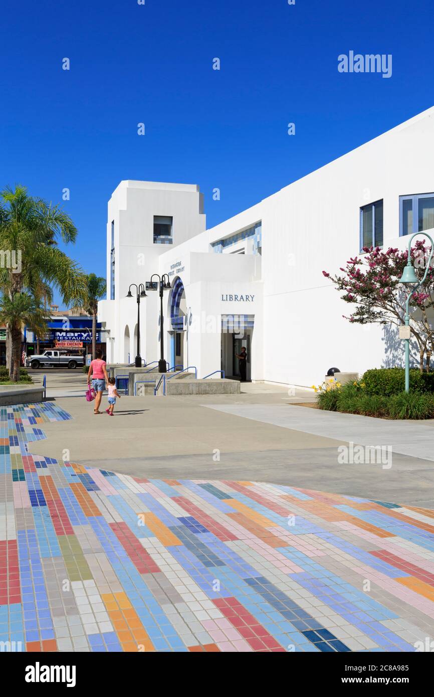 Library in the Civic Center,Oceanside, California,USA Stock Photo - Alamy