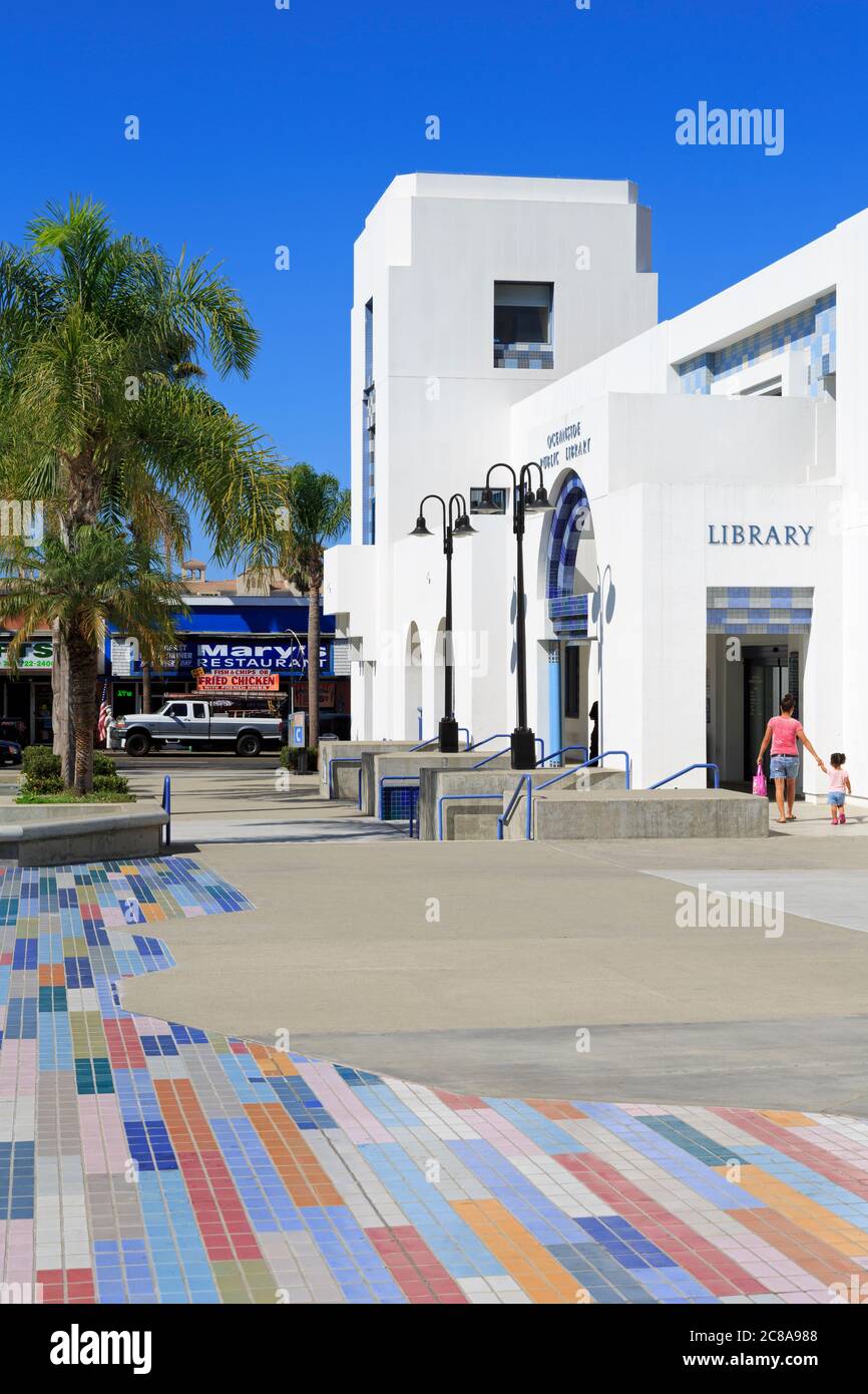 Library in the Civic Center,Oceanside, California,USA Stock Photo - Alamy