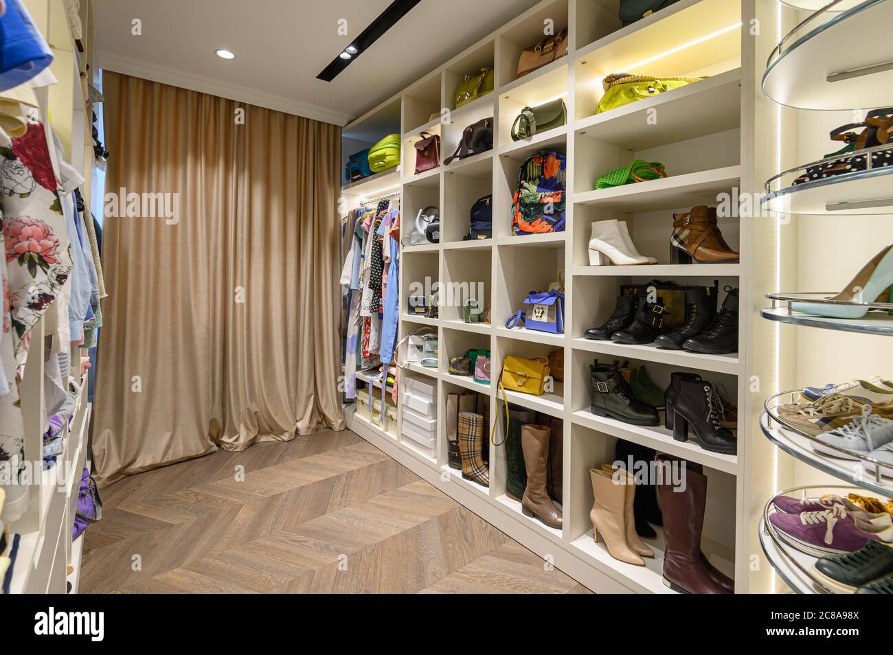 Large woman's wardrobe Stock Photo - Alamy