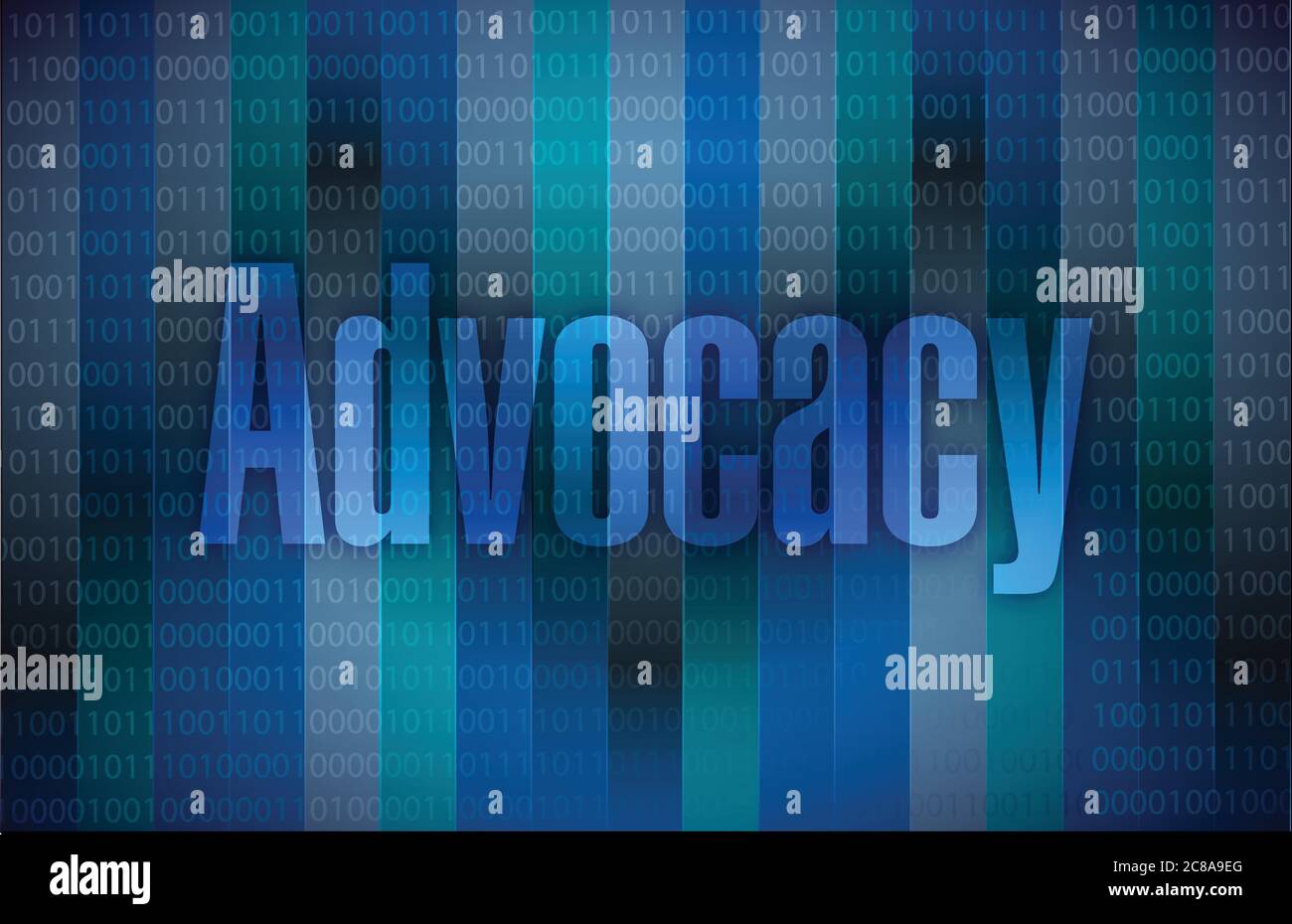 Advocacy sign illustration design graphic binary background Stock ...