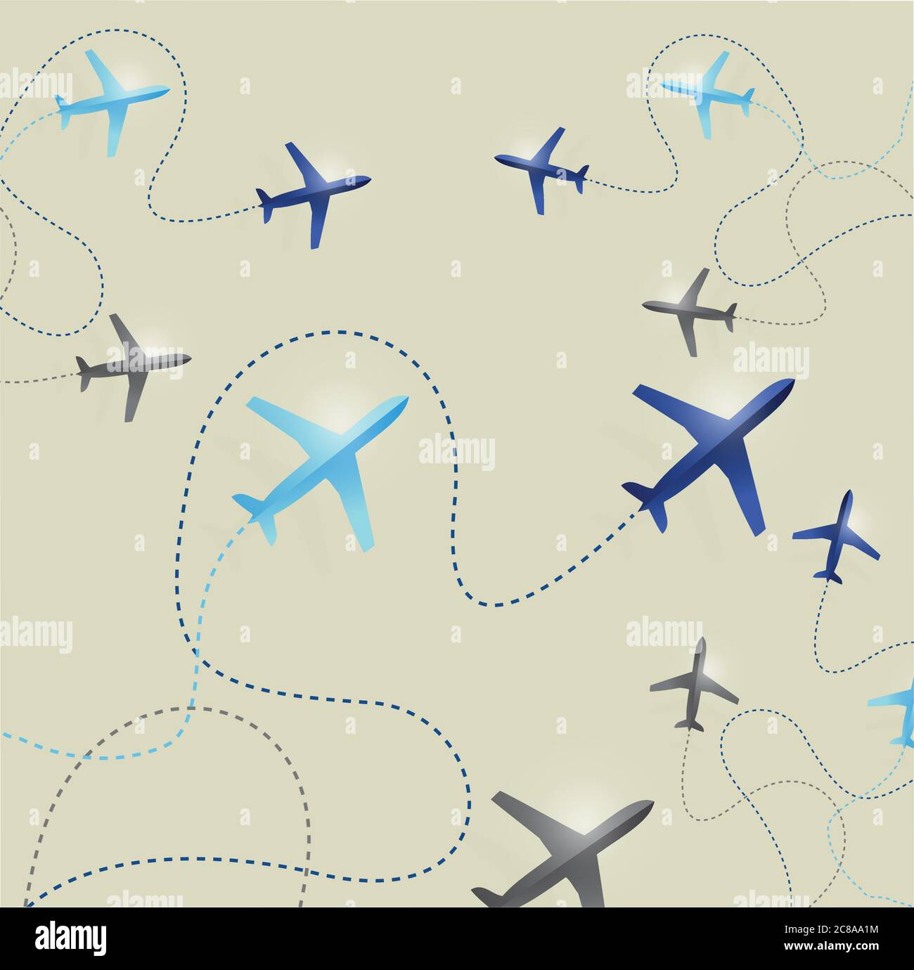 Set of airplane routes illustration design background Stock Vector ...