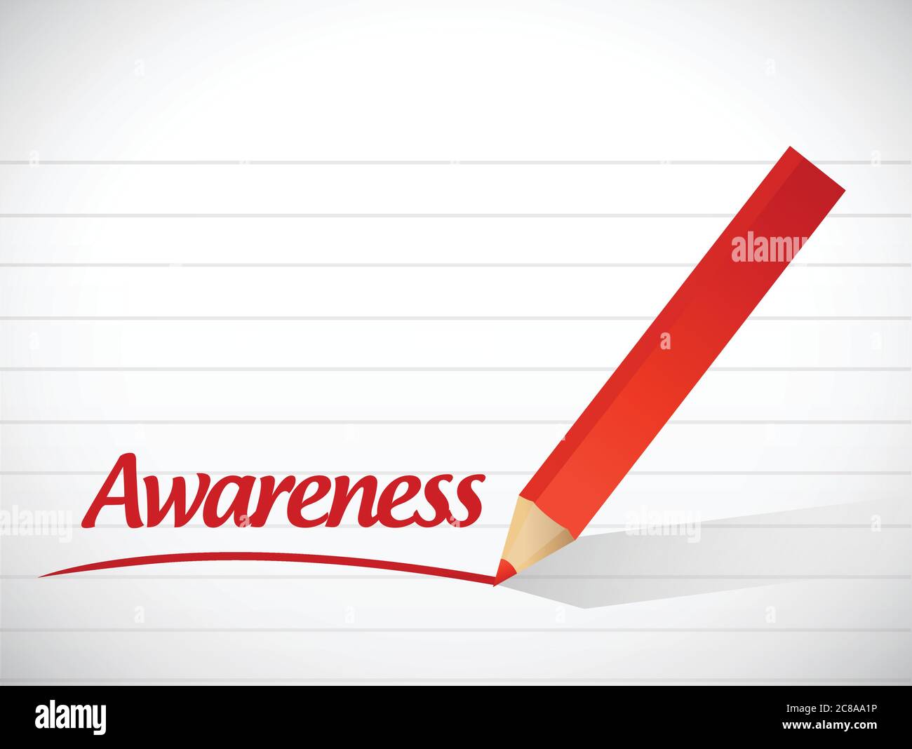 Awareness sign message illustration design over a white background ...