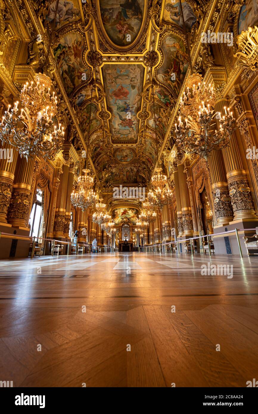 Paris, France - 06 19 2020: View inside Paris Opera Garnier Stock Photo ...