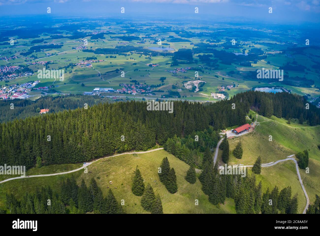 Nesselwang, Germany, July 22, 2020. Kappeler Alp in the Skiarena ...