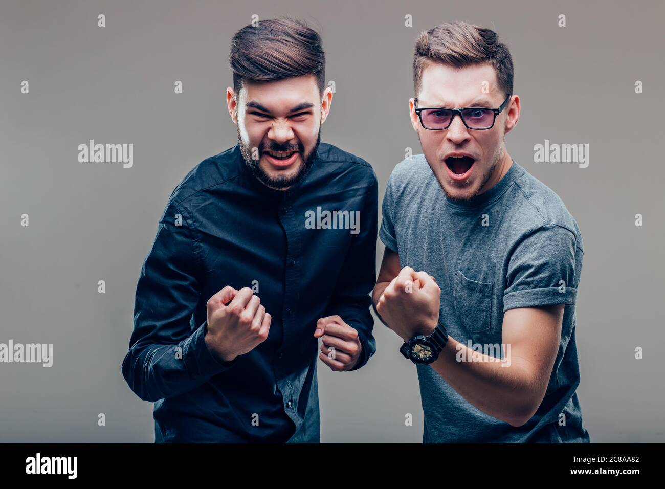 People, happiness, winning, victory, success and good luck. Indoor shot ...