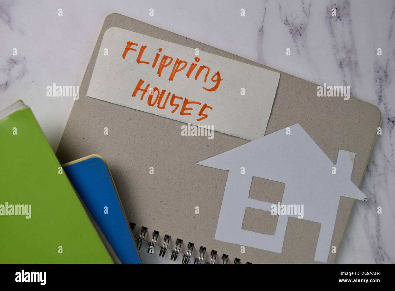 Flipping House text on sticky notes isolated on office desk Stock Photo ...