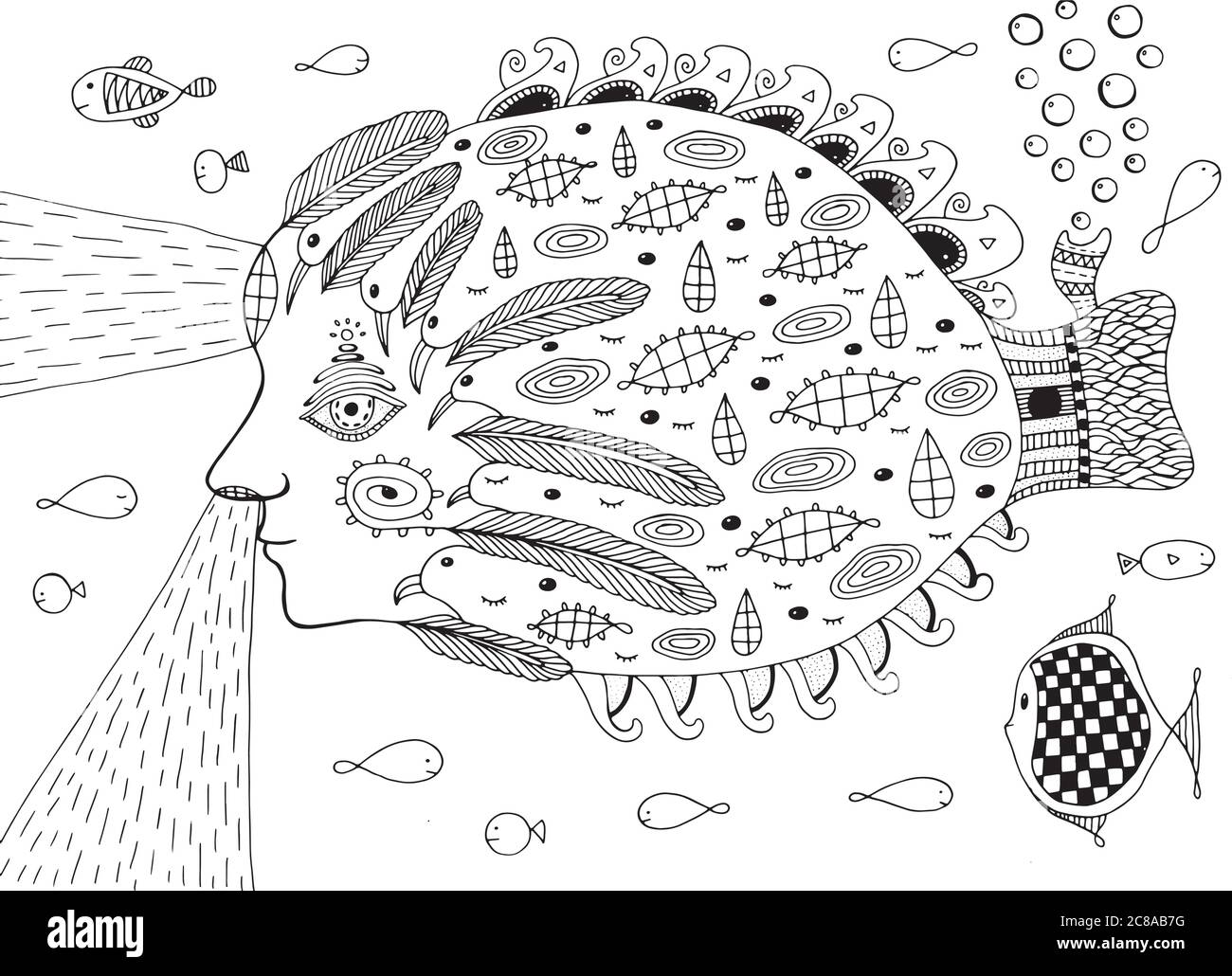 Submarine drawing Stock Vector Images - Alamy