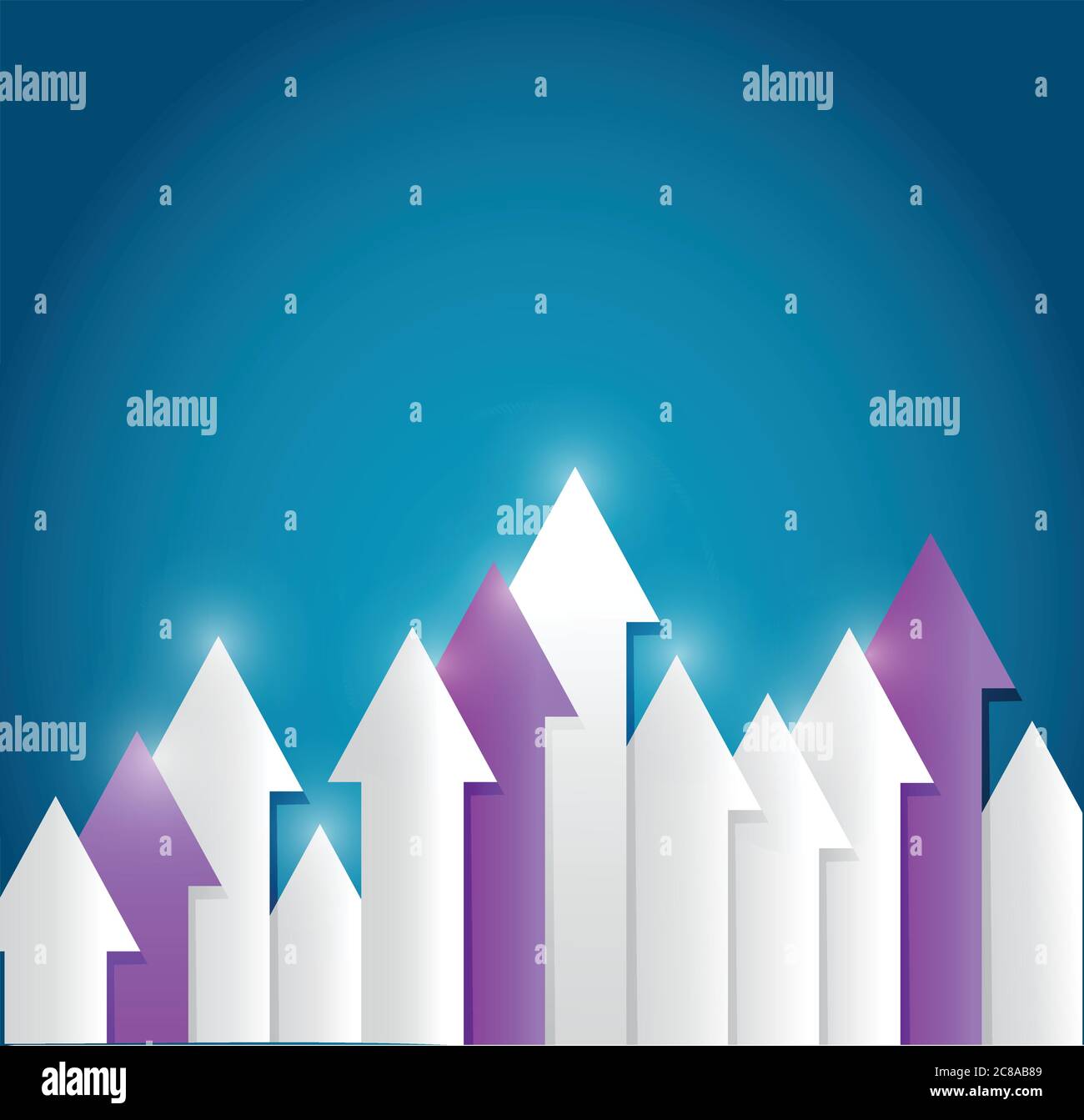Paper arrows background - creative business template illustration ...